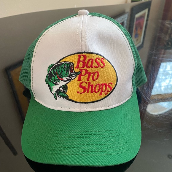 Bass Pro Shops | Accessories | Bass Pro Shops Green Trucker Ball Cap ...
